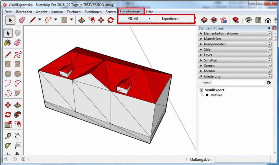 SketchUp und VIS-All® - die Partner in 3D Modellierung und Visualisierung